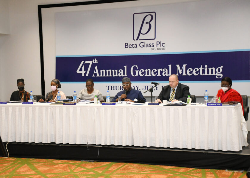PHOTO: Beta Glass Plc 47TH Annual General Meeting Held recently in Lagos.