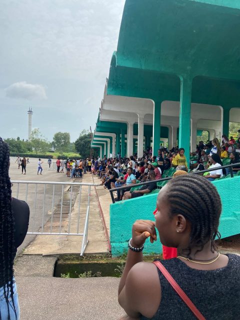 2023: Youths Turn Out Massively For Voter Registration At Okpara Square ...