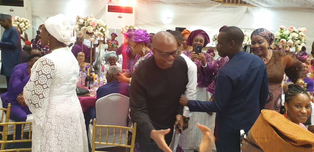 Photos: Peter Obi Attends Prof. Utomi Daughter's Wedding