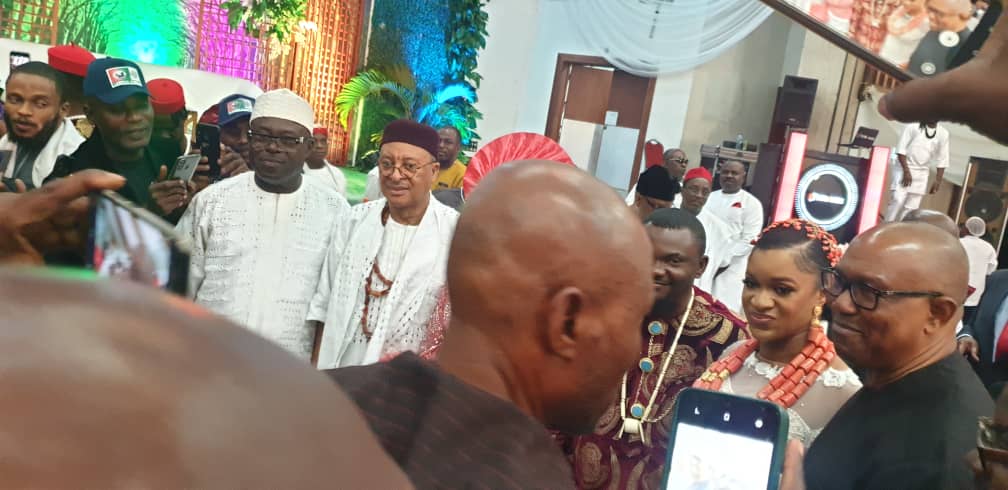 Photos: Peter Obi Attends Prof. Utomi Daughter's Wedding