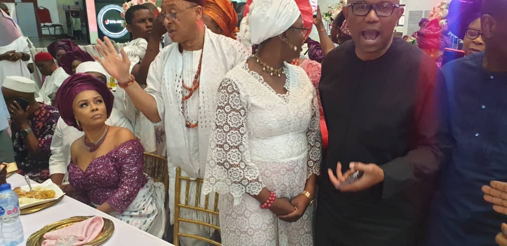 Photos: Peter Obi Attends Prof. Utomi Daughter's Wedding
