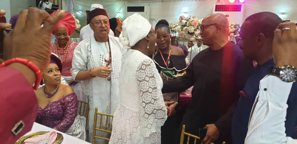 Photos: Peter Obi Attends Prof. Utomi Daughter's Wedding