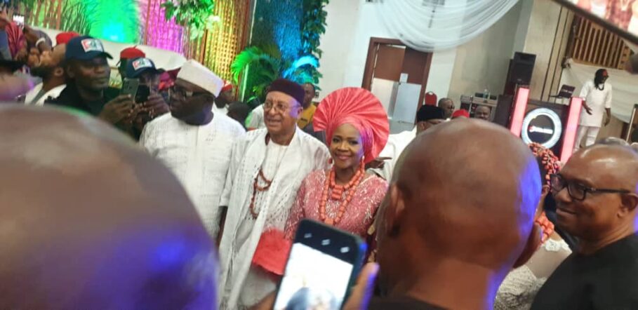 Photos: Peter Obi Attends Prof. Utomi Daughter's Wedding