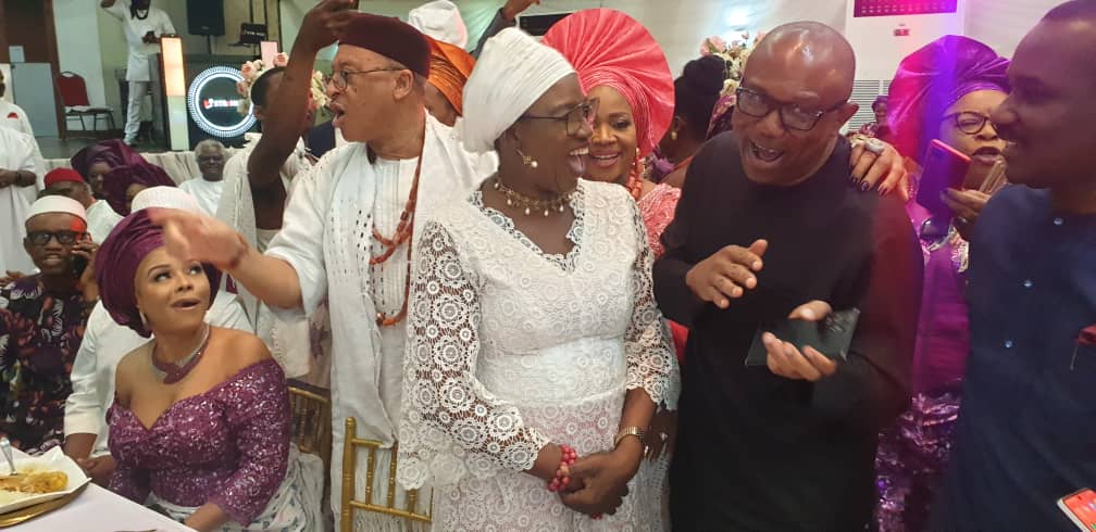 Photos: Peter Obi Attends Prof. Utomi Daughter's Wedding