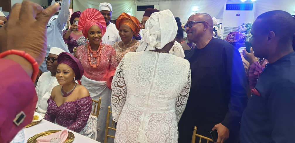 Photos: Peter Obi Attends Prof. Utomi Daughter's Wedding