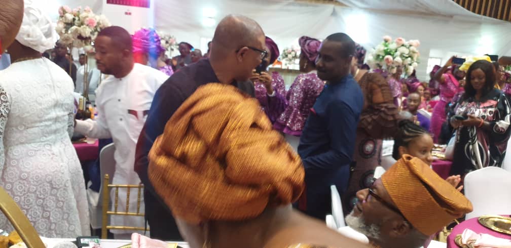 Photos: Peter Obi Attends Prof. Utomi Daughter's Wedding